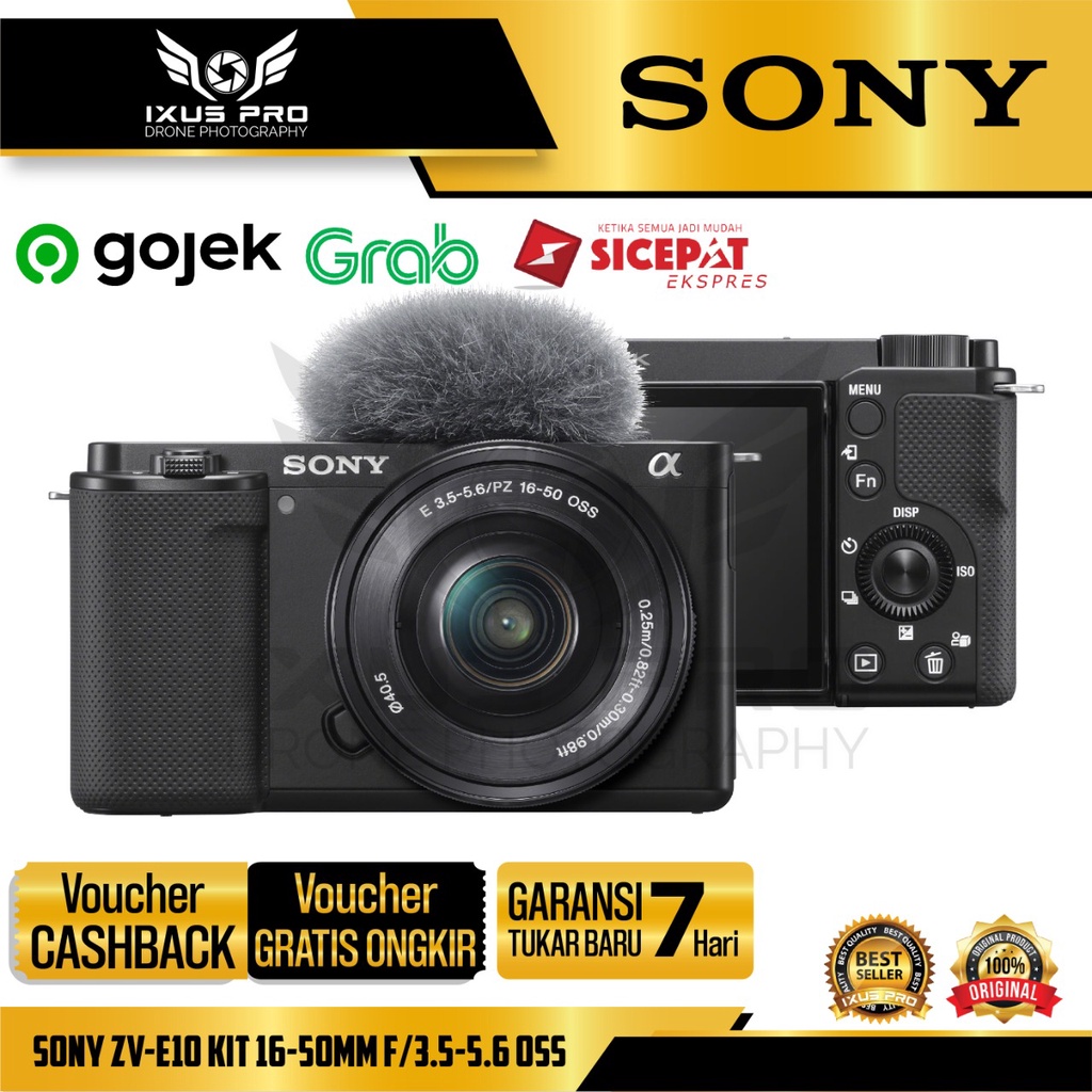 Jual SONY ZV-E10 / ZVE10 / ZVE 10 Kit 16-50mm f/3.5-5.6 OSS | Shopee ...