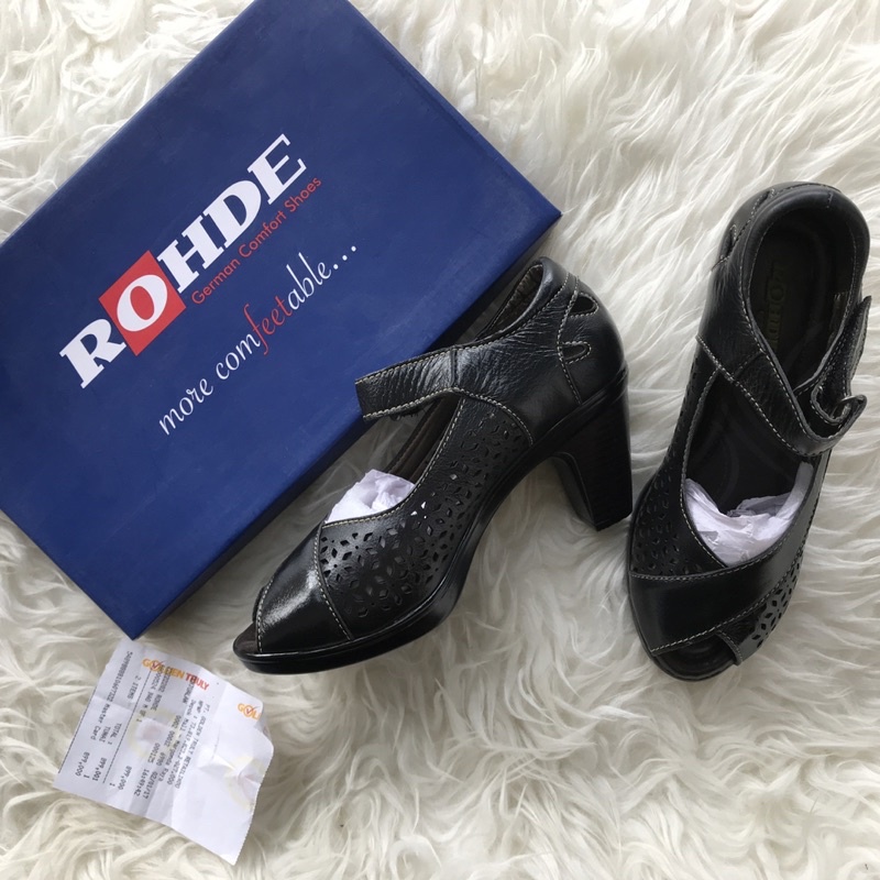 Jual sepatu rohde hitam size 36 | Shopee Indonesia
