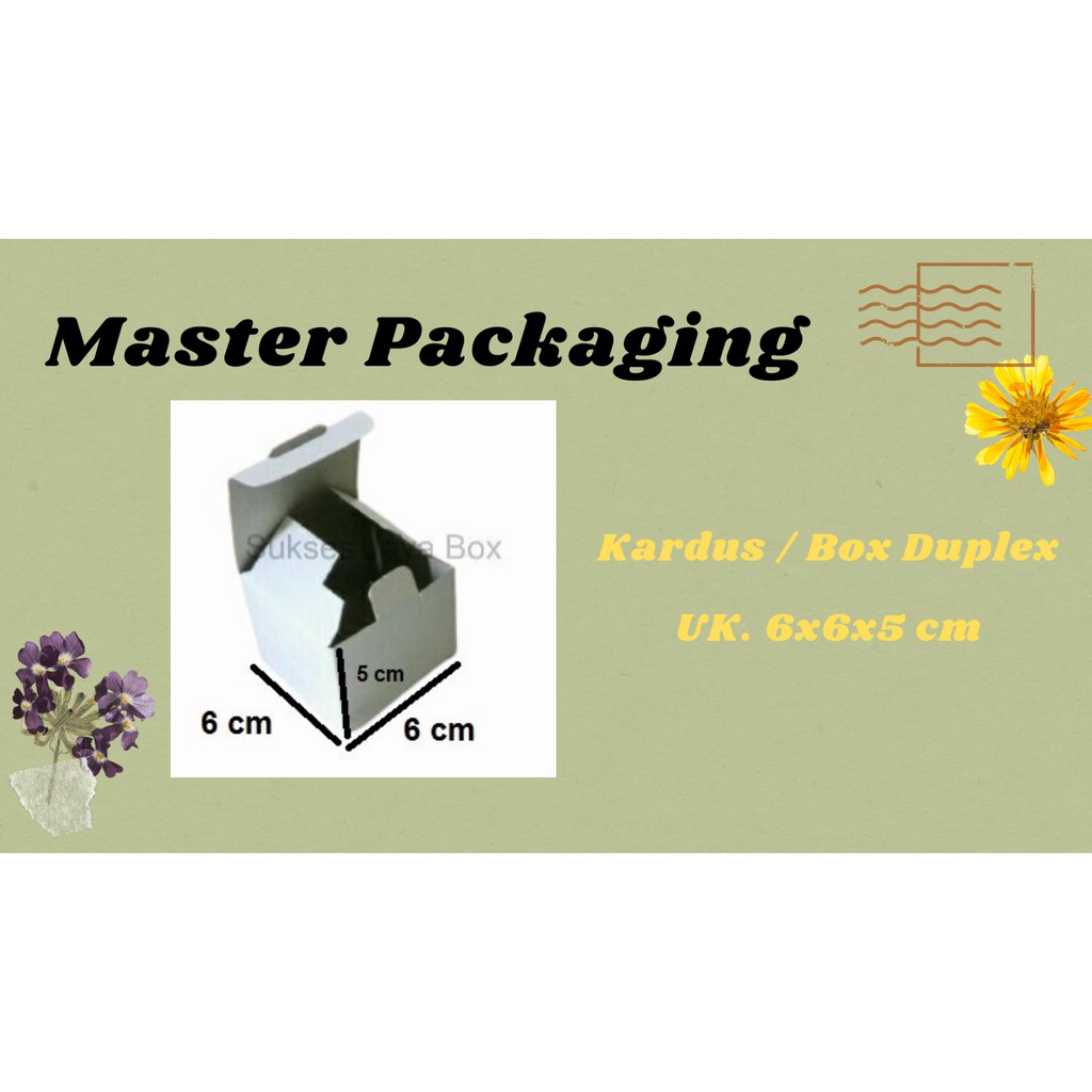 Jual Kardus Kemasan/ Kardus Packaging/Box Duplex 270 gram uk.6x6x5cm ...
