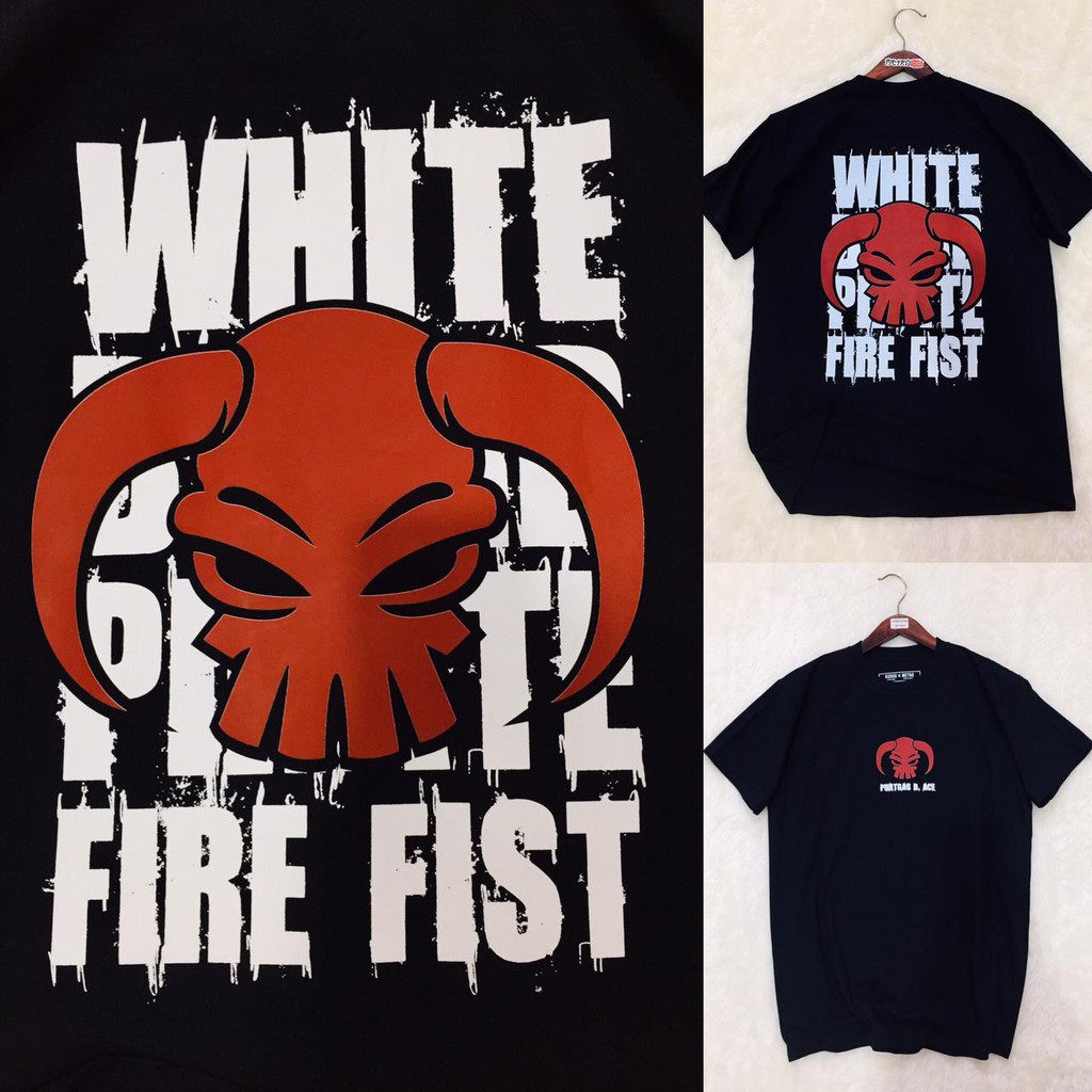 Jual Kaos Asce one piece fire first | Shopee Indonesia