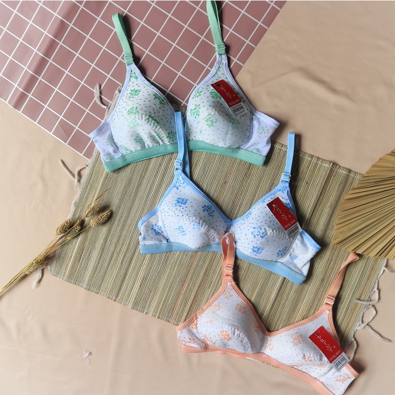 Jual Bra Sport Motif Polos Tanpa kawat wanita dewasa remaja Ukuran 32 ...