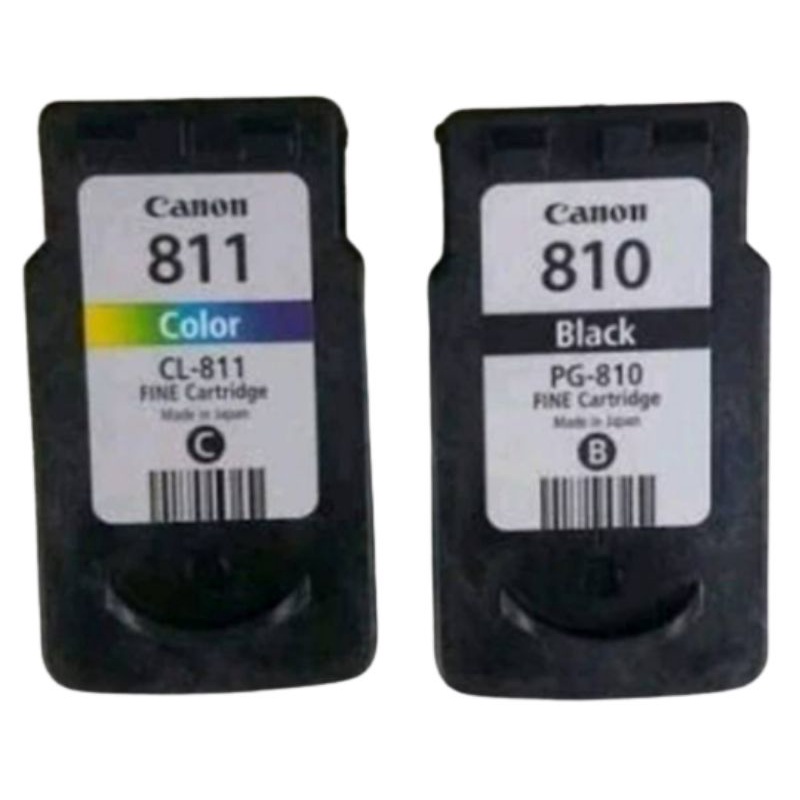 Jual Tinta canon 810 black dan 811 color bekas kosongan original ...