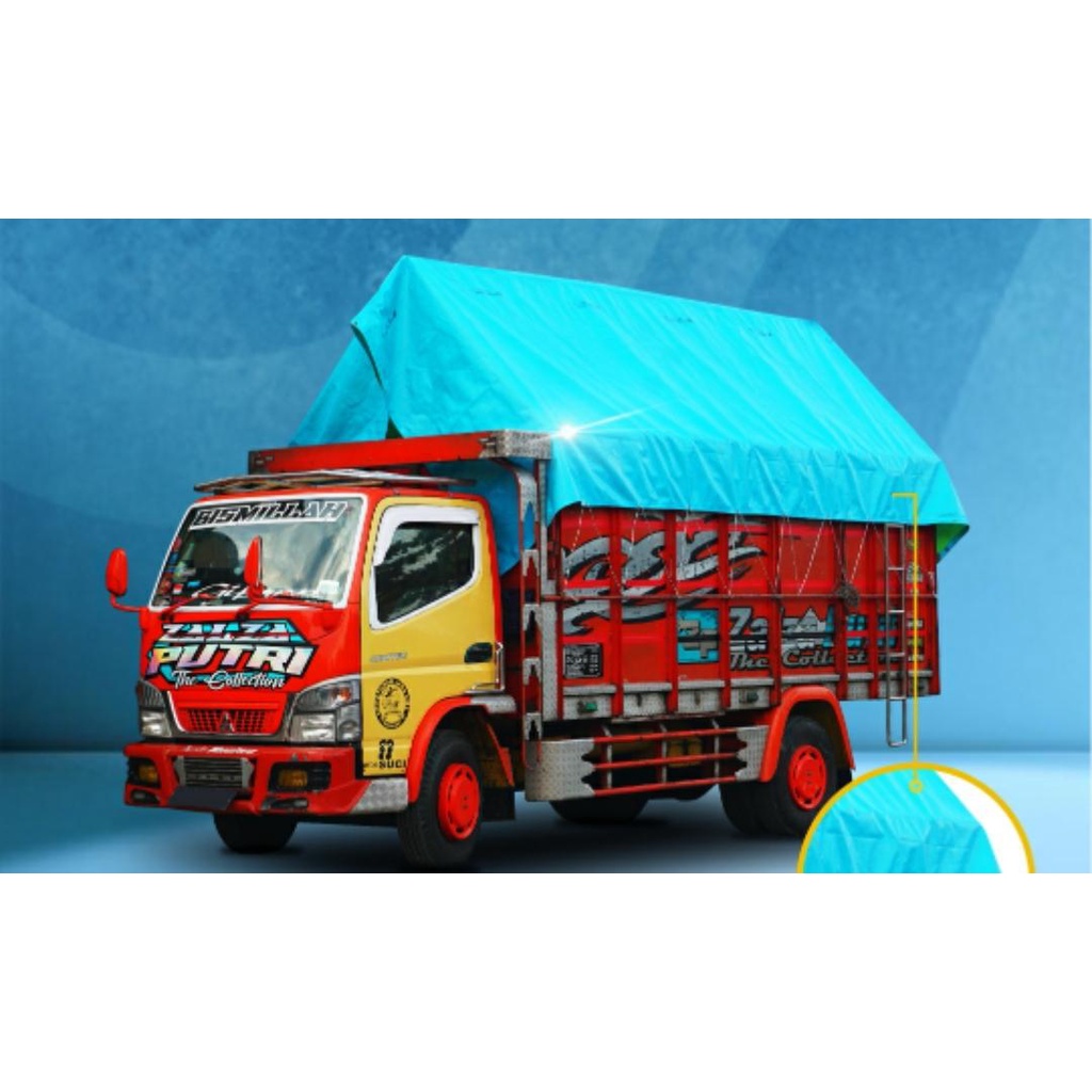 Jual lembaran ukuran CUSTOME terpal truk , terpal pick up , terpal atap ...