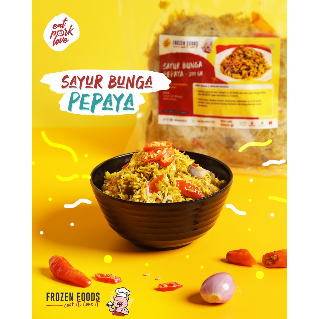 Jual Sayur Bunga Pepaya (Frozen Foods - 200 Gram) | Shopee Indonesia