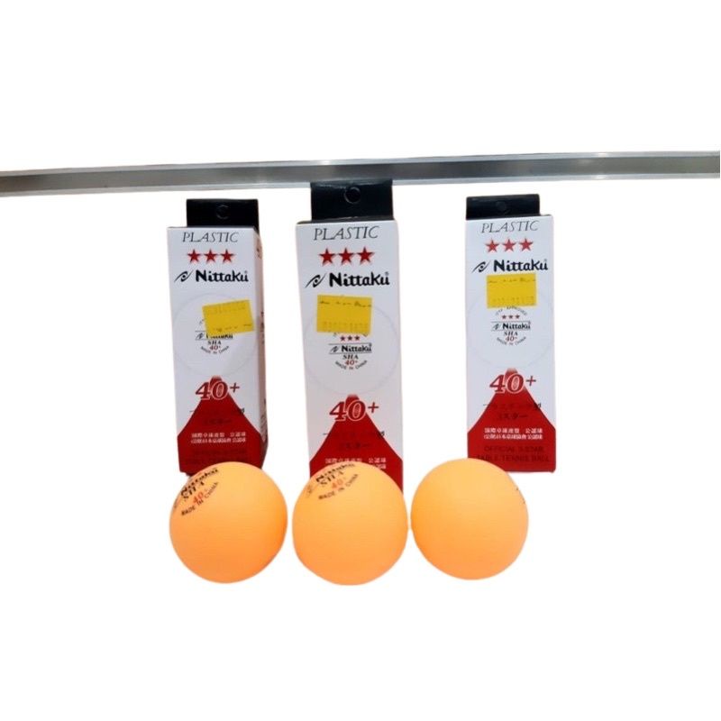 Jual Bola Ping Pong / Bola Tenis Meja / Bola Pingpong Nitttaku / Nitaku ( Per Kotak isi 3 Bola ...