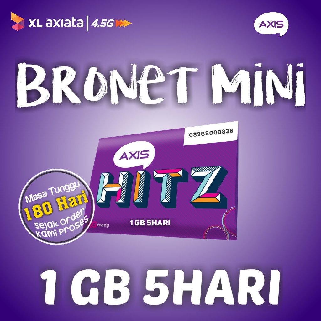 Jual PAKET DATA AXIS BRONET MINI 1 GB 5 HARI | Shopee Indonesia