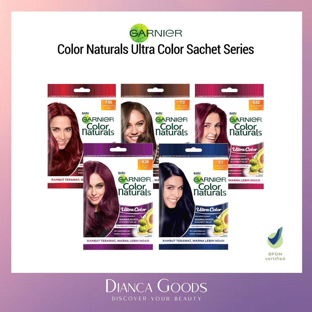 Jual GARNIER Color Naturals Ultra Color Series (SACHET) | Raspberry Red ...