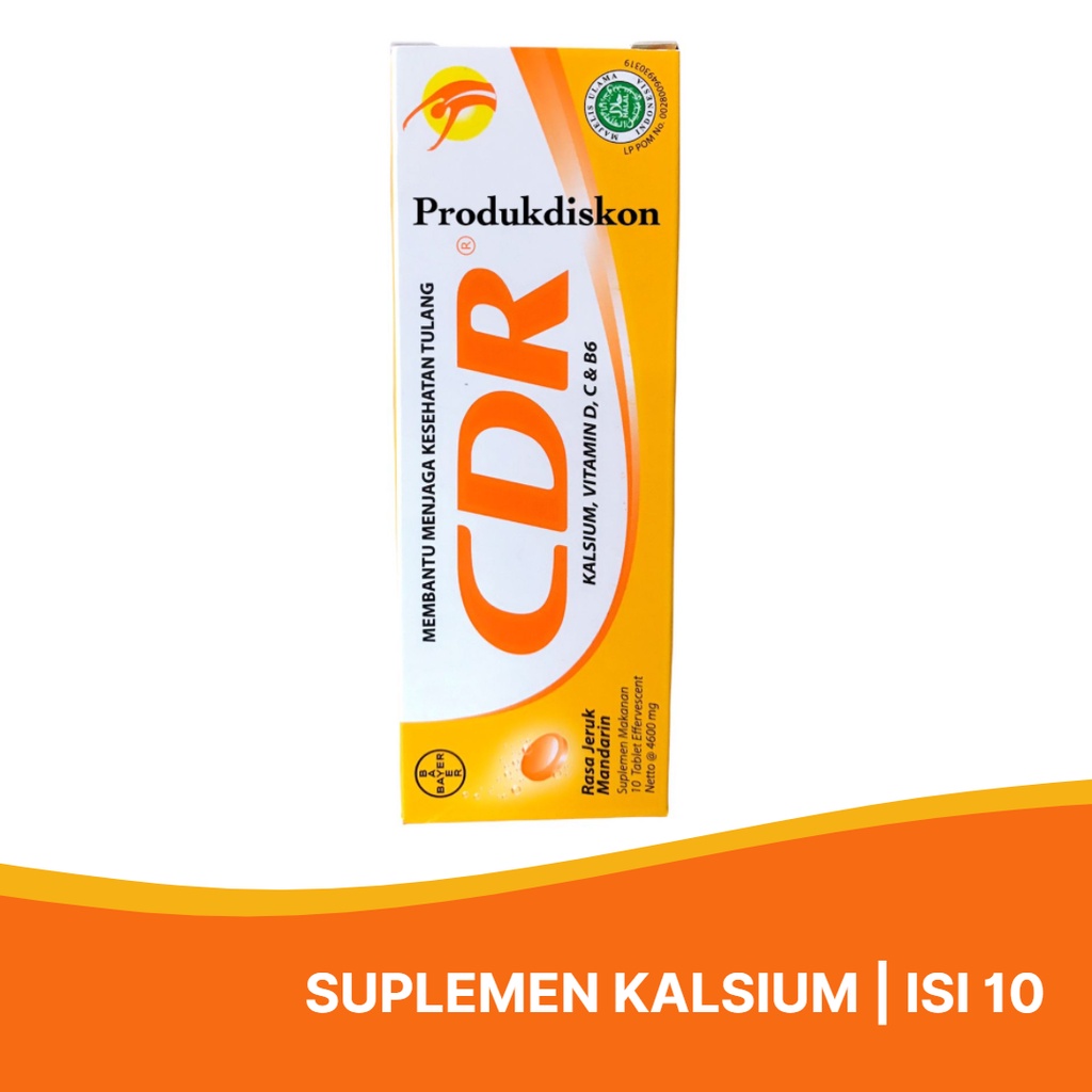 Jual CDR Suplemen Kalsium Kesehatan Tulang 10 Tablet | Shopee Indonesia