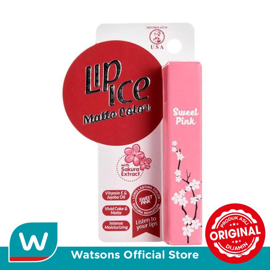 Jual Lip Ice Matte Color Sweet Pink | Shopee Indonesia