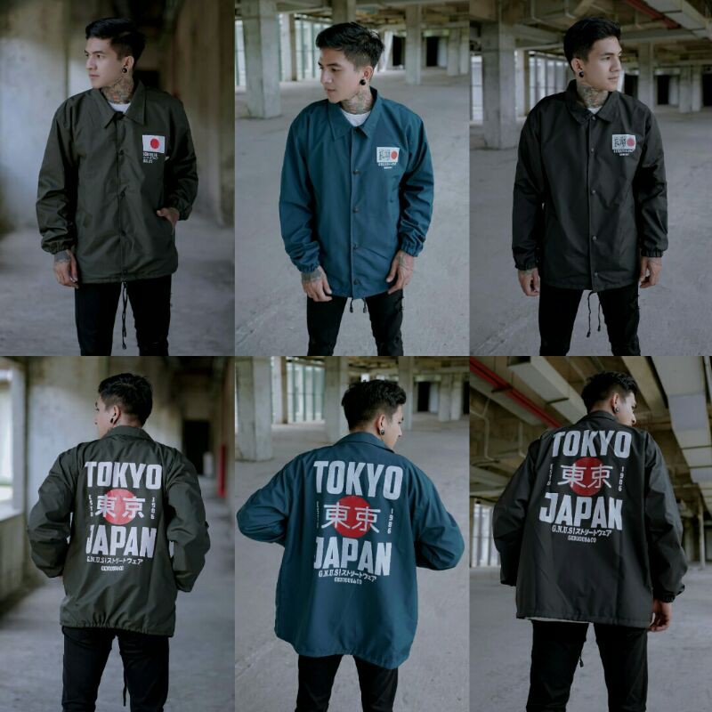 Jual Jaket Coach Tokyo Japan Jaket Parasut Jaket Outdoor Jaket Pria ...
