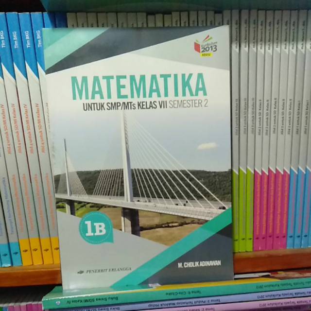 Jual Buku Matematika kls 7B SMP MTs Semester 2kurikulum 2013 Revisi penerbit Erlangga | Shopee ...