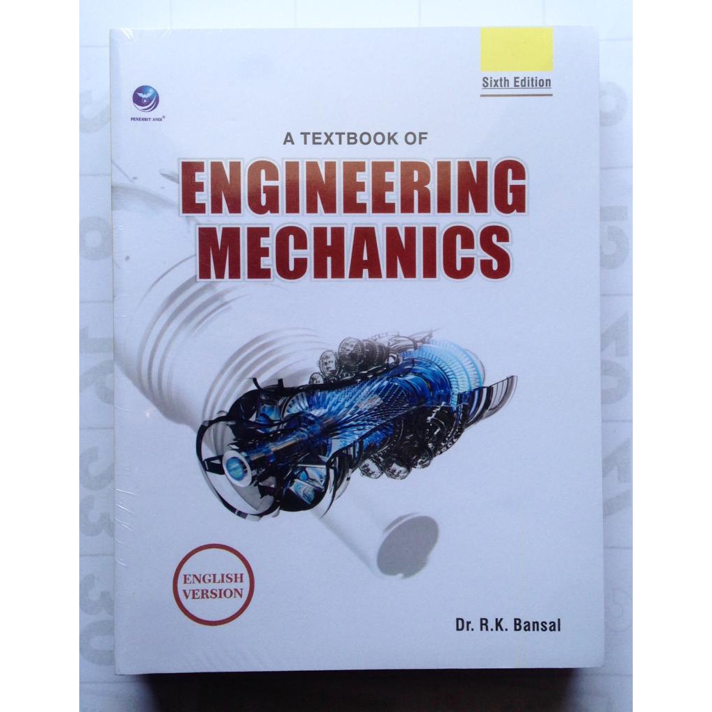 Jual A textbook of Engineering Mechanics, Sixth Edition (English ...