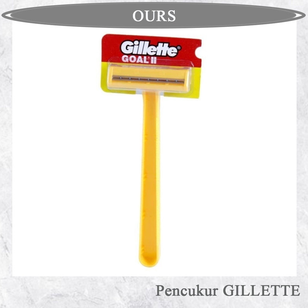 Jual GILLETTE GOAL CUKUR KUNING 1PCS PISAU CUKUR GILET/GILLETE KUNING ...