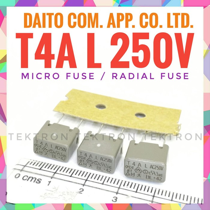 Jual DAITO T4A L 250V micro fuse 4A | Shopee Indonesia