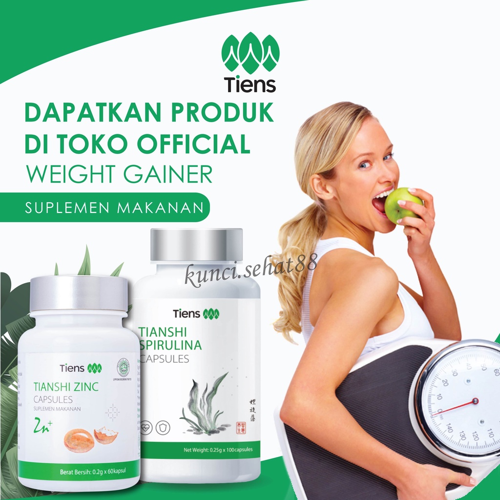 Jual Tiens Weight Gain Penggemuk Badan Dewasa / Penambah Berat Badan Suplemen Gemuk - Zinc ...