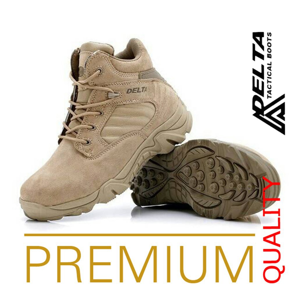 Jual Sepatu Delta force Tactical Boots tan 6 inch | Shopee Indonesia