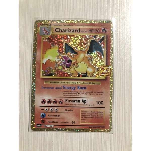 Jual charizard 25th anniversary limited edition (indonesia) | Shopee ...