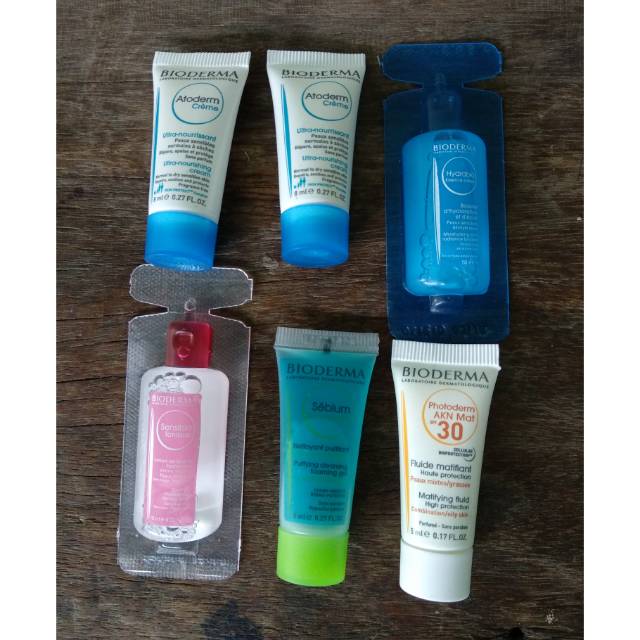 Jual BIODERMA SAMPLE(gel moussant, photoderm, tonique, atoderm creme ...