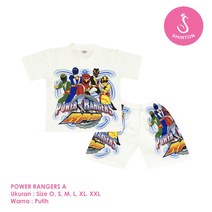 Jual BAJU SETELAN ANAK LAKI-LAKI POWER RANGERS MODEL A SHIRTON | Shopee ...