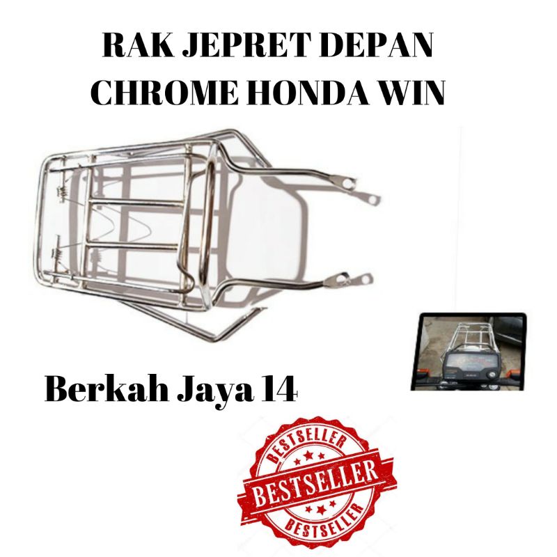 Jual BEGEL WIN RAK JEPIT DEPAN HONDA WIN CHROME JEPRET HARGA MURAH ...