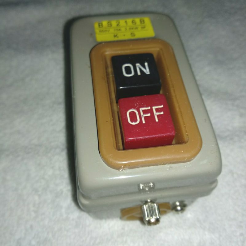 Jual PUSH BUTTON SWITCH PERSEGI BS216B | Shopee Indonesia