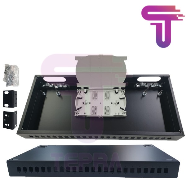Jual Fiber Optic OTB 24 Core SC | 1U no Drawer ODF OTB 24 Core Kosong ...