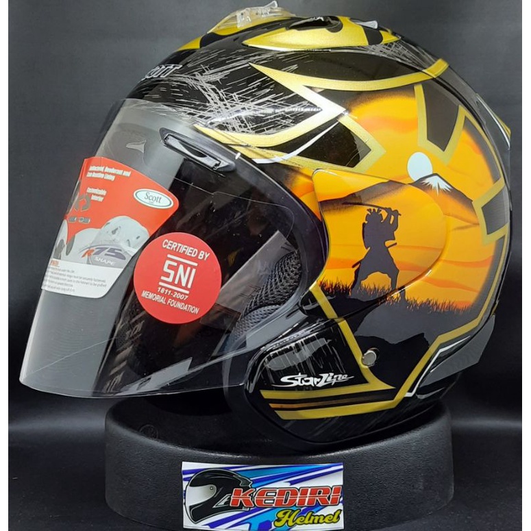 Jual Helm SCOTT RAM 4 Pedrosa samurai scot scoot replika ARAI R5 ...