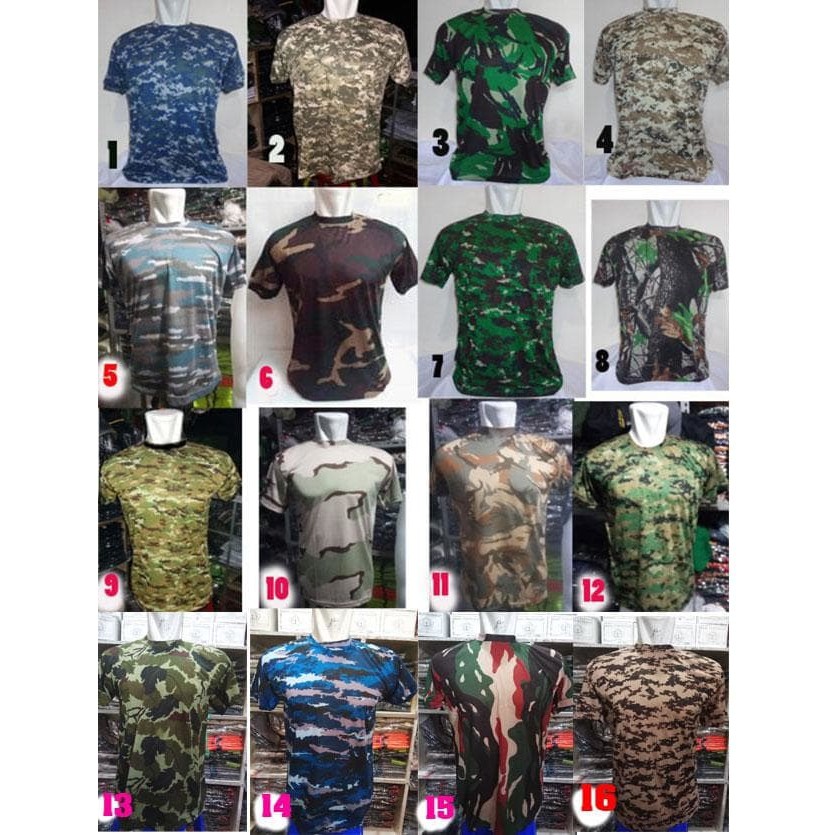 Jual baju kaos loreng army | Shopee Indonesia