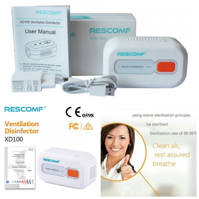 Jual RESCOMF XD100 Ventilation Disinfector CPAP Cleaner - Air Cleaner ...