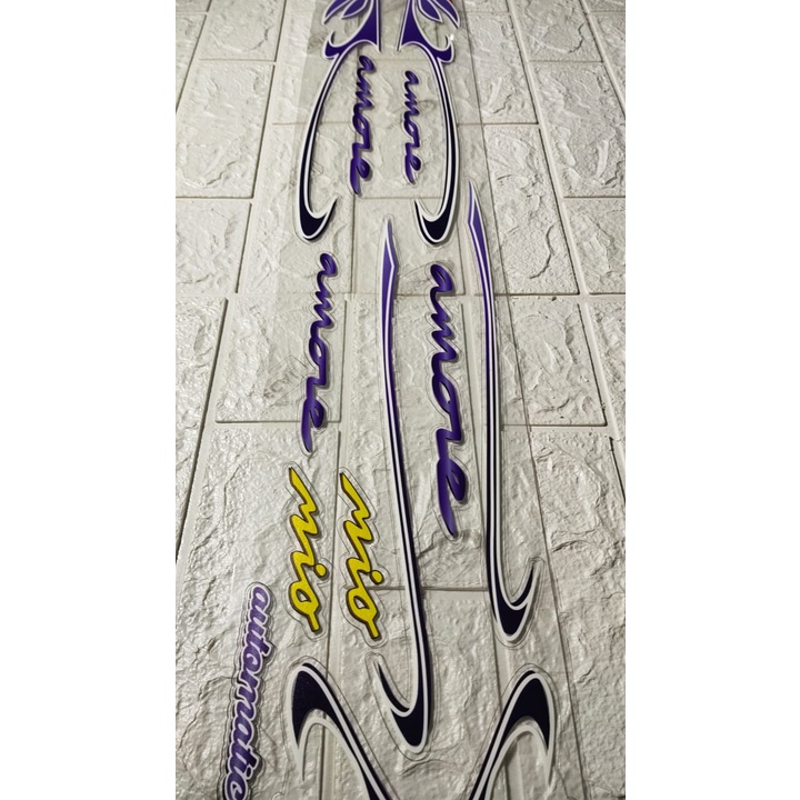 Jual sticker mio amore striping bahan bening transparan mio smile karby ...