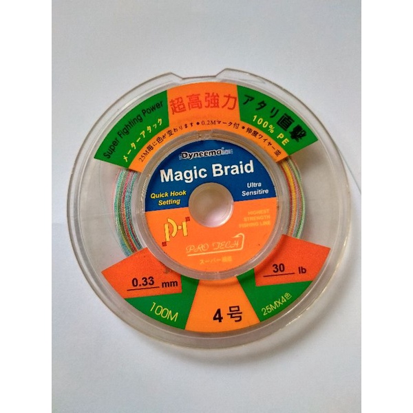 Jual PE Magic Braid pro tech warna warni meteran | Shopee Indonesia
