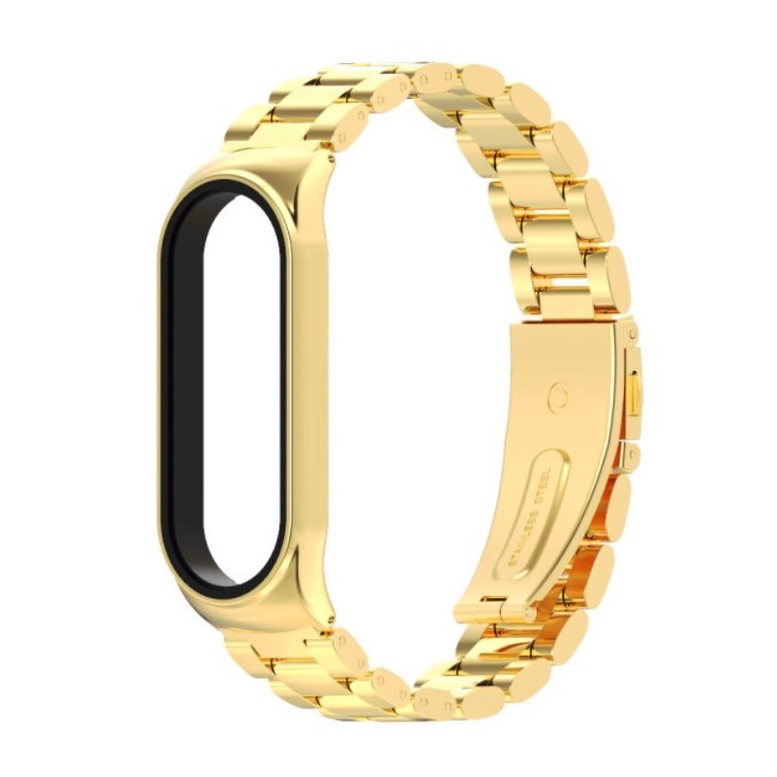 Jual Mijobs Strap Stainless Steel Untuk Xiaomi Mi Band 3 / 4 / Tali Strap Mi band 4 / Strap ...