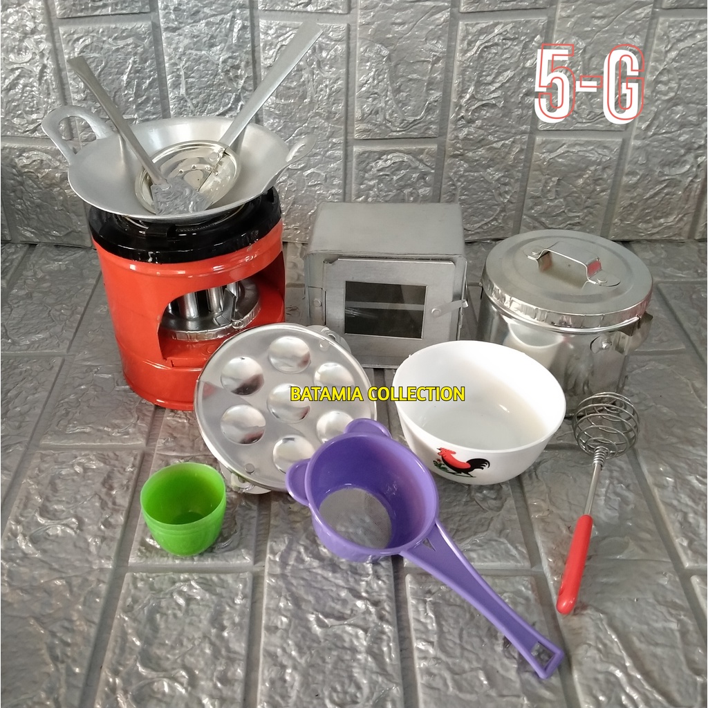 Jual Mainan Masak Masakan Anak Set 5-G Kompor Mini Bisa Nyala Miniatur ...