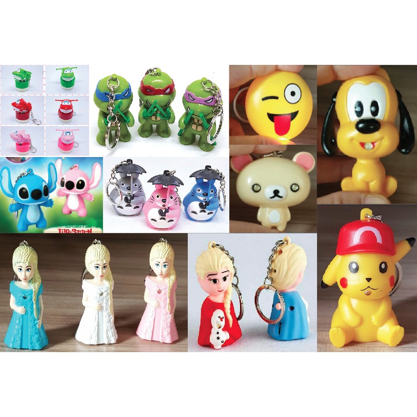 Jual Stamp gantungan kunci karakter Light and Sound Cartoon Character 3 ...