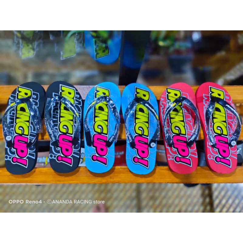 Jual sandal distro pria premium original Racing UP. | Shopee Indonesia