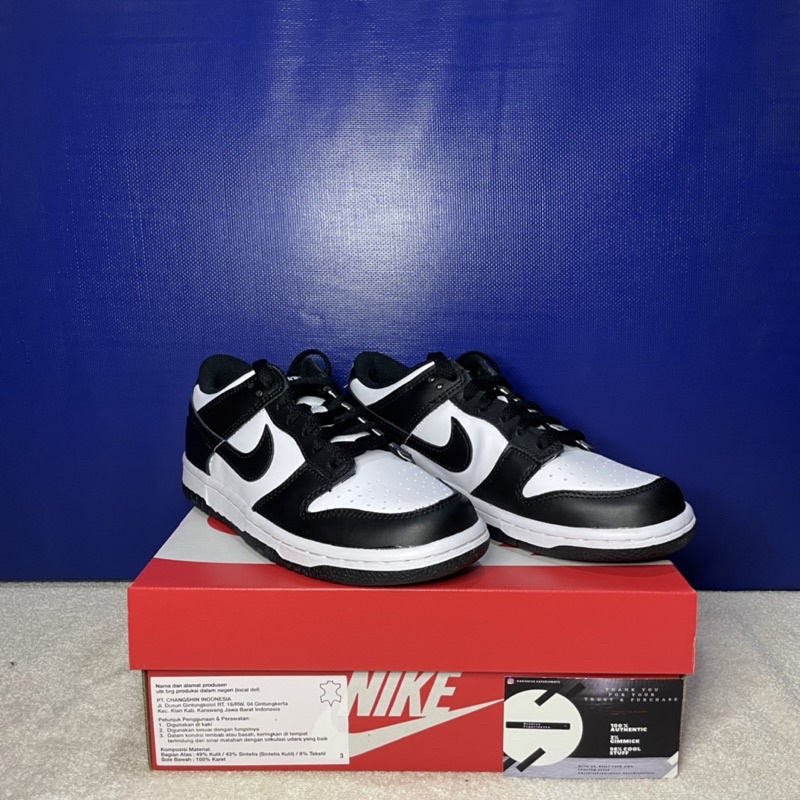 Jual NIKE DUNK LOW BLACK WHITE (GS) | Shopee Indonesia