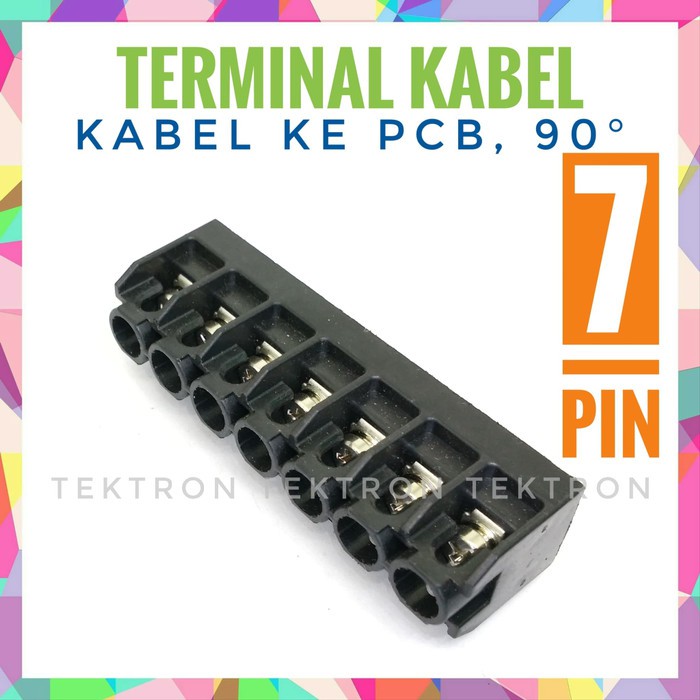 Jual Terminal Kabel ke PCB 7pin, 90derajat, jarak pin 1cm 10mm 7p ...