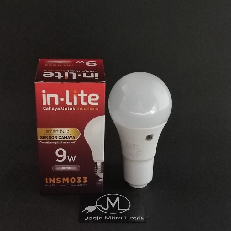 Jual LAMPU LED SENSOR CAHAYA INLITE 9 WATT INSM033 - PUTIH | Shopee ...