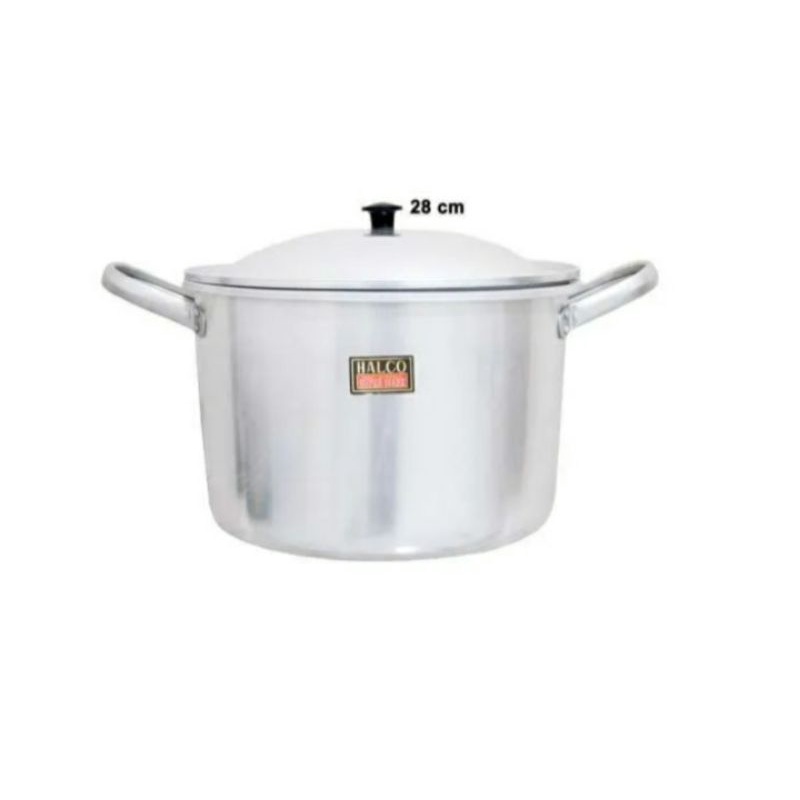 Jual Panci tinggi TANPA SARINGAN KUKUS halco ukuran 28, 30, 32cm | Shopee Indonesia
