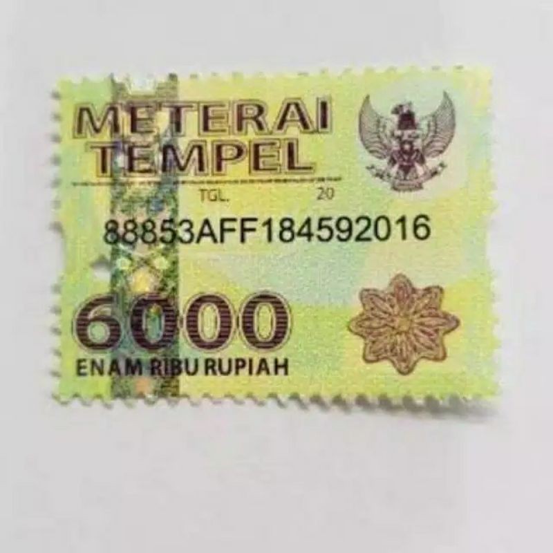 Jual Materai 6000 Asli | Shopee Indonesia