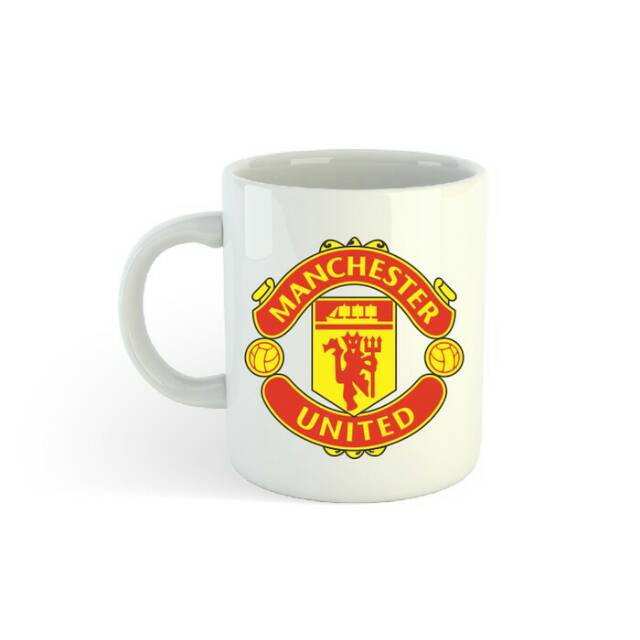 Jual Mug Gelas Custom Logo Gambar Souvenir Hadiah Klub Manchester ...