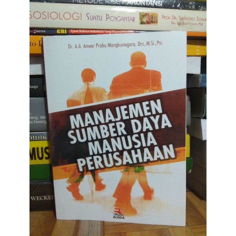 Jual Manajemen Sumber Daya Manusia Perusahaan by Anwar Prabu Mangkunegara | Shopee Indonesia