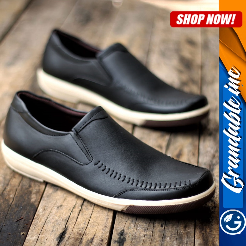 Jual GRANDABLE SANVER Sepatu Formal Pria Sepatu Pria Casual Kulit Asli ...