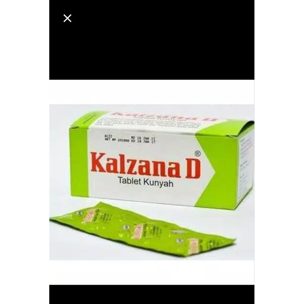 Jual KALZANA D VITAMINISED CALCIUM 1 LEMBAR ISI 10 TABLET | Shopee ...