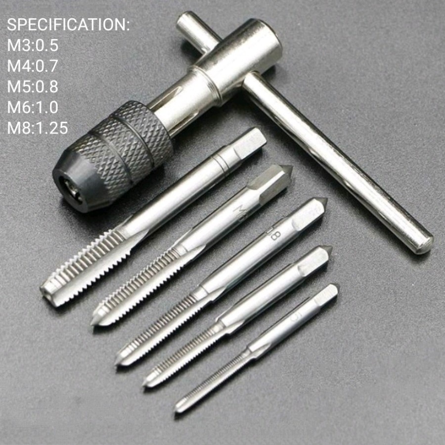 Jual Hand Tap Set M3 - M8 Mata Bor Die Pembuat Ulir Drat Baut Sekrup | Shopee Indonesia