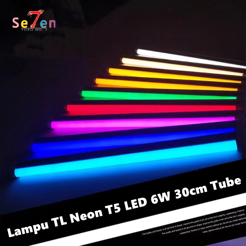 Jual Lampu TL Neon T5 LED 6W 30cm Tube Warna Warni | Shopee Indonesia