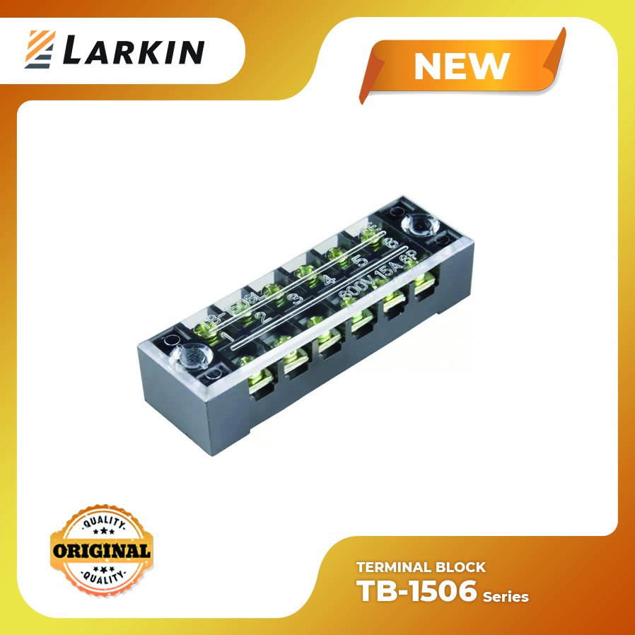 Jual Terminal Block 6P 15A Larkin TB-1506 15A | Shopee Indonesia
