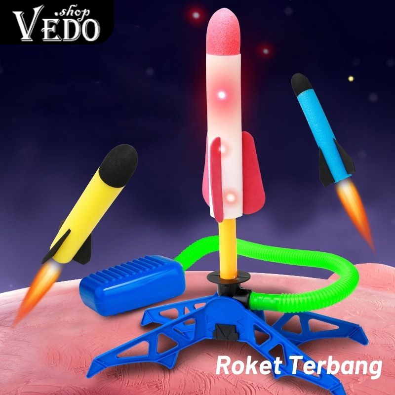 Jual Mainan Roket Terbang Ketapel Menginjak Pedal Rocket Playset untuk ...