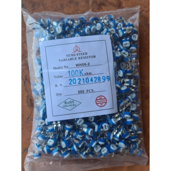 Jual VR 100K Trimpot 1 pak 500 pcs | Shopee Indonesia