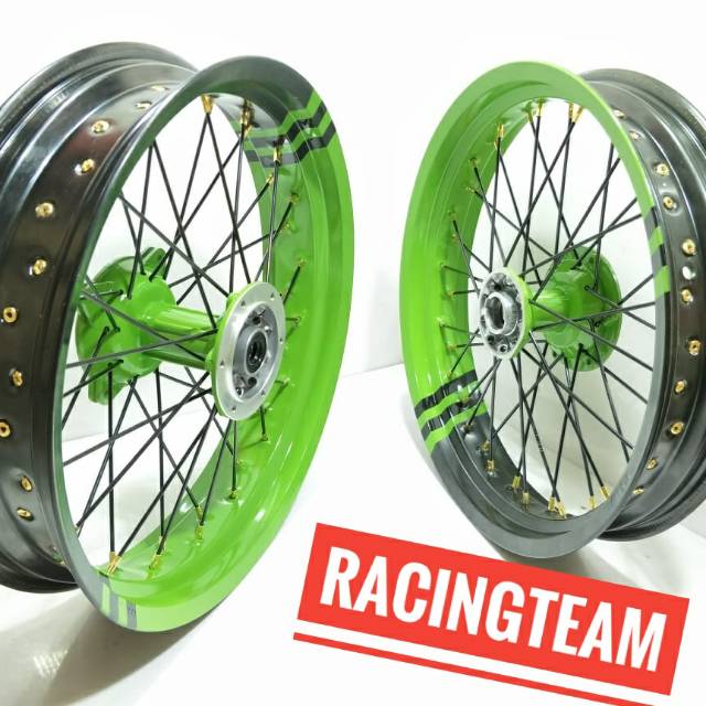 Jual Velg supermoto klx150L dtracker150L plus cakram warna bebas ...